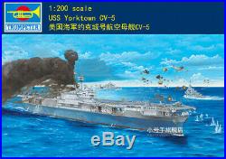 1/700 Scale Ship Model Trumpeter 1/700 USS Yorktown CV-5 Model Kit ...