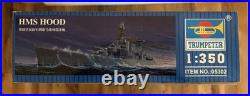 Trumpeter 1350 British Battle Cruiser HMS HOOD Model Ship Kit New ...